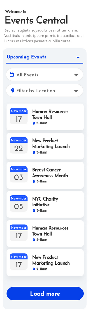 Event Tile – Products by Social Edge